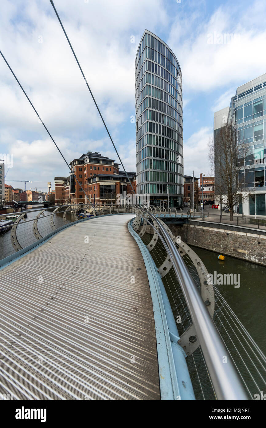 Valentine Bridge, Temple Quay, Bristol Stock Photo - Alamy