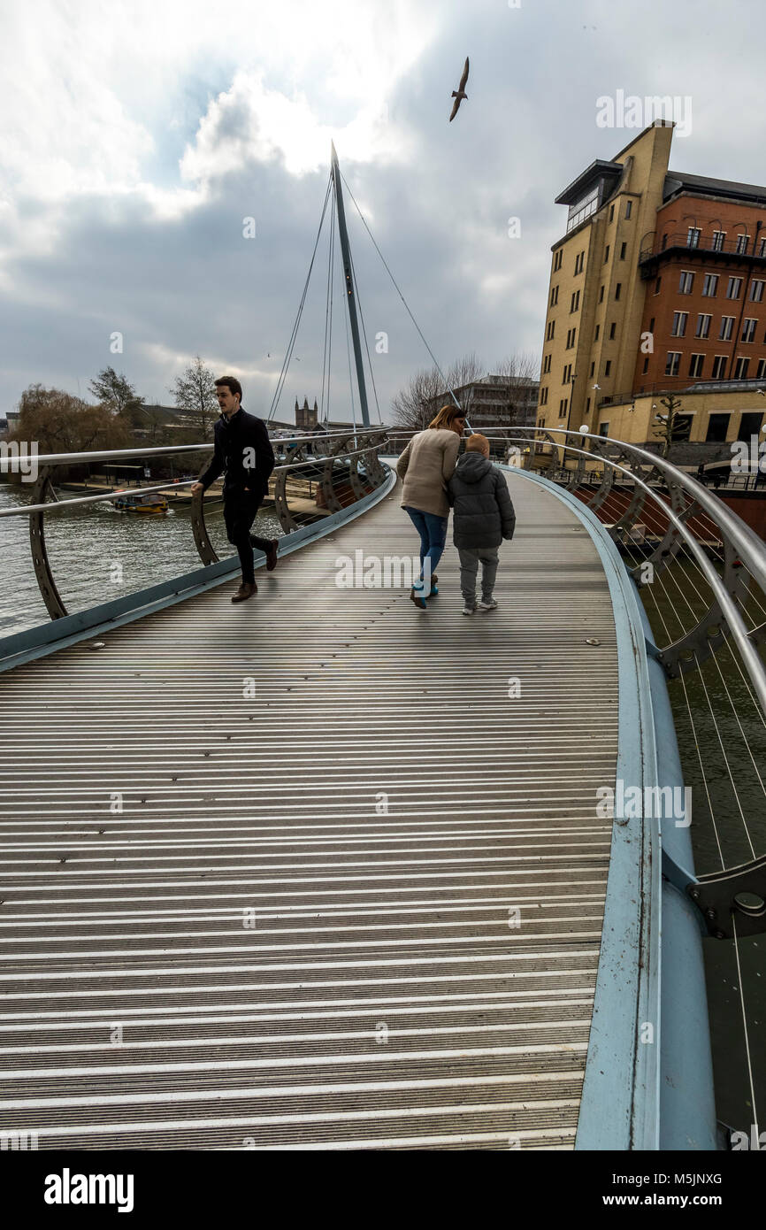 Valentine Bridge, Temple Quay, Bristol Stock Photo - Alamy