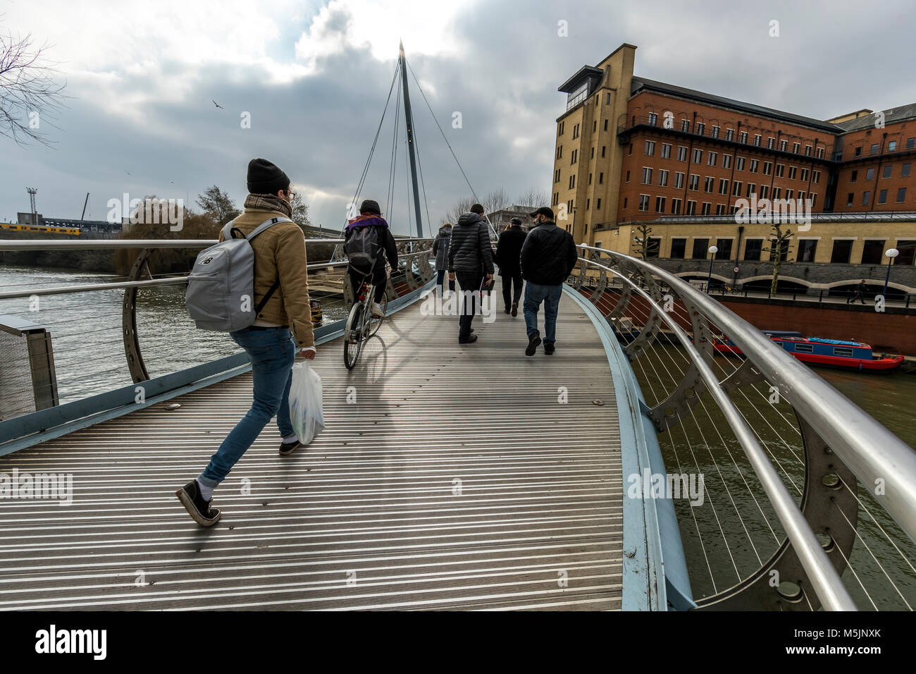 Valentine Bridge, Temple Quay, Bristol Stock Photo - Alamy