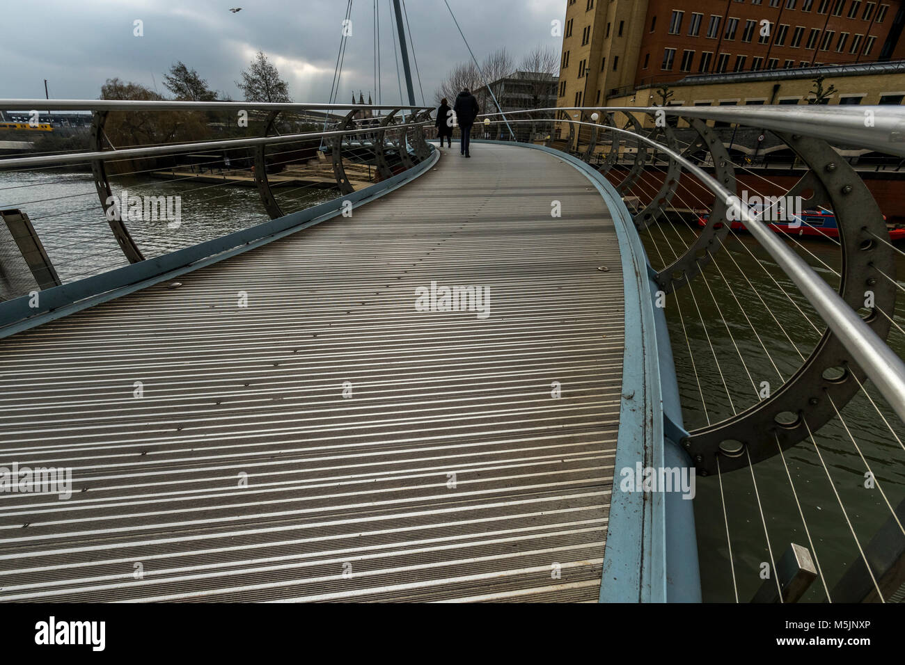 Valentine Bridge, Temple Quay, Bristol Stock Photo - Alamy