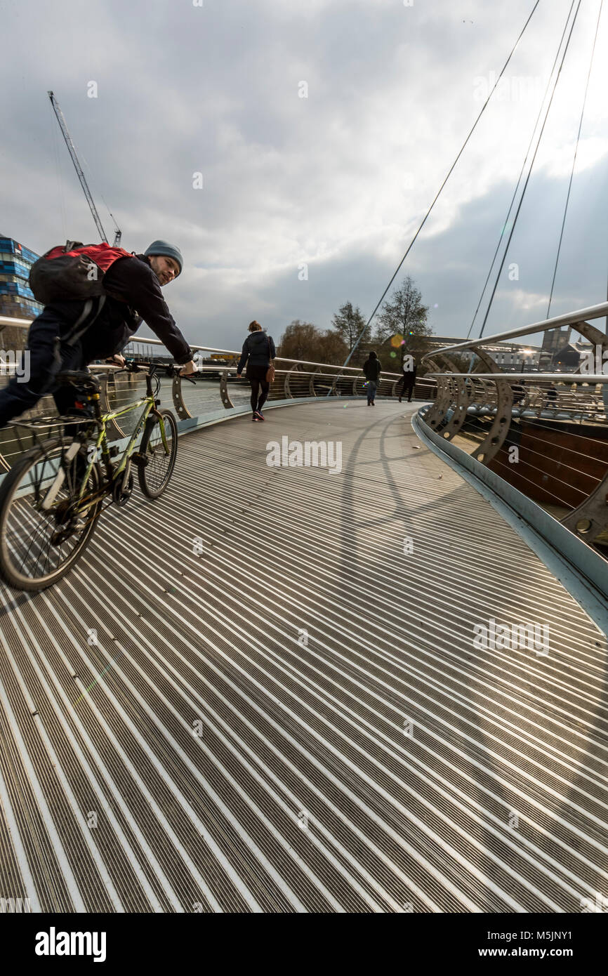 Valentine Bridge, Temple Quay, Bristol Stock Photo - Alamy