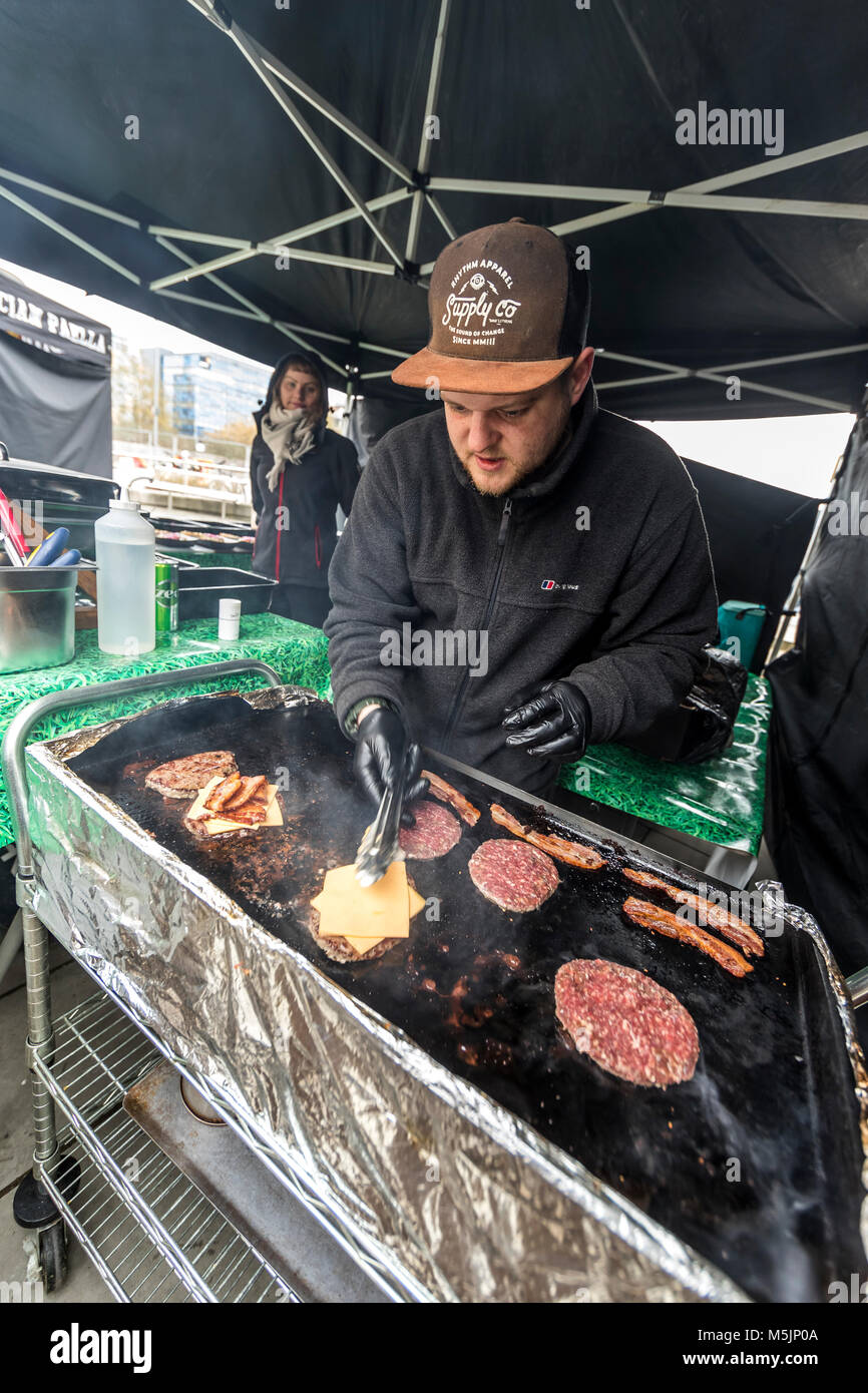 Wild Rustic burger street food, Temple Quay, Bristol Stock Photo - Alamy