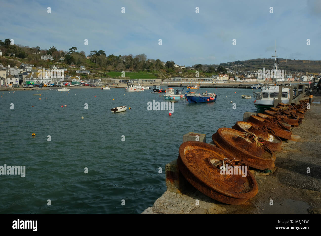 Lyme regis is a coastal town in west dorset hi-res stock photography ...