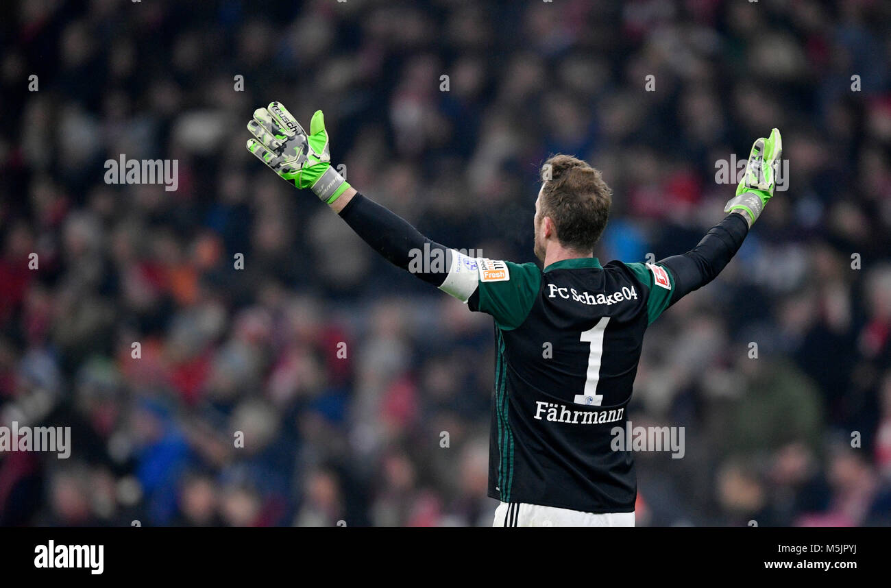 Goalkeeper Ralf Fährmann of FC Schalke 04,Gesture,Allianz Arena,Munich ...