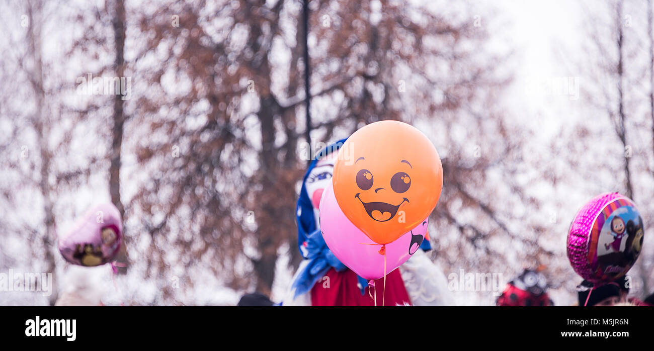 balloon smiling emotions at the festival, on the street Stock Photo - Alamy