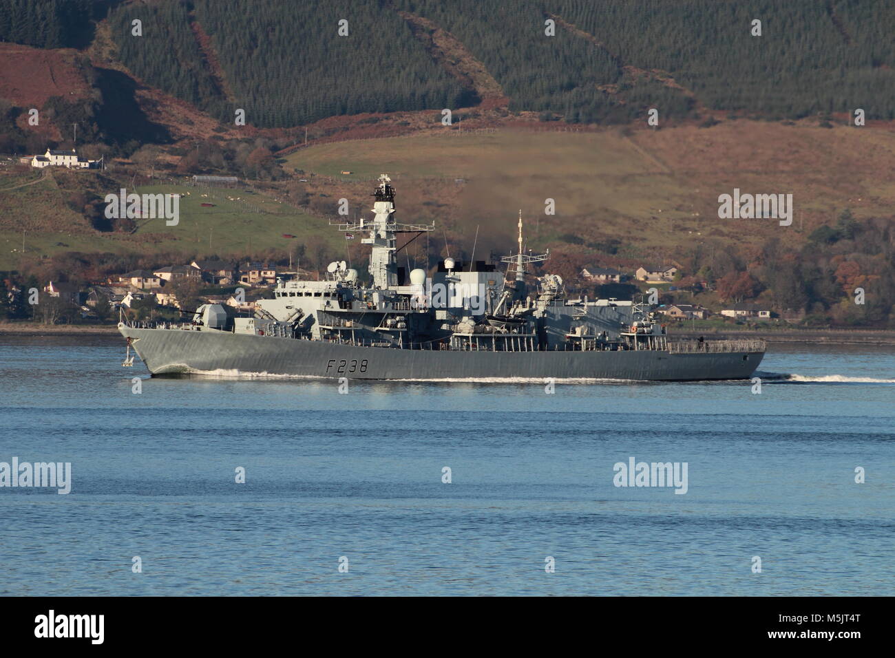 HMS Northumberland (F238), a Duke-class (or Type 23) frigate operated ...