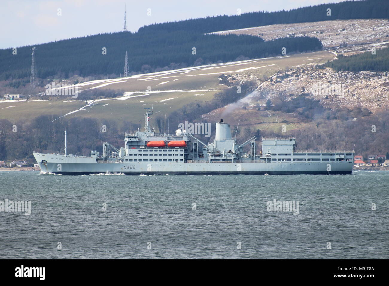 RFA Fort Austin (A386), a Fort Rosalie-class (or Fort-class) fleet ...