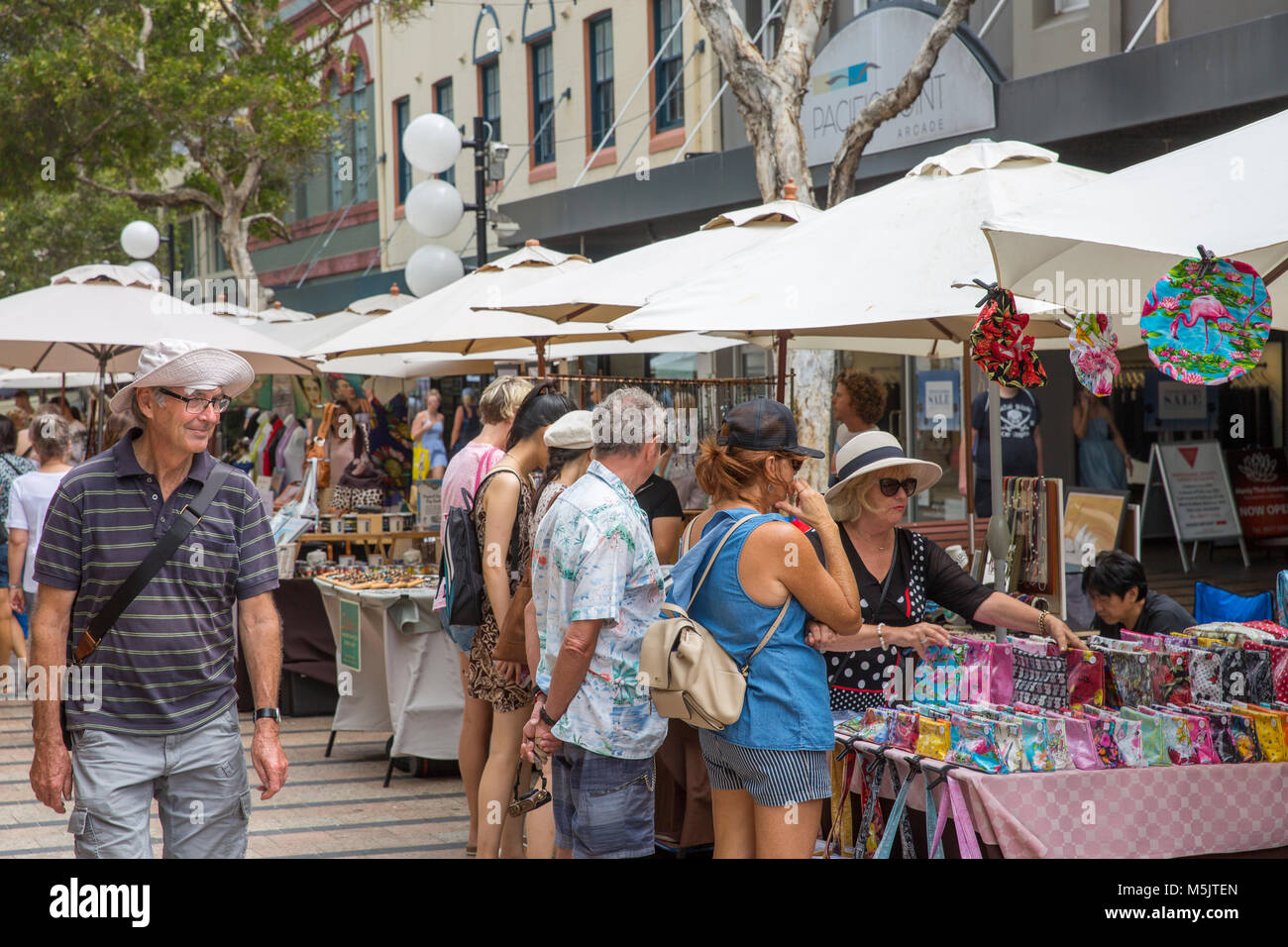 Weekend markets in Manly beach on Sydney northern beaches,New South ...