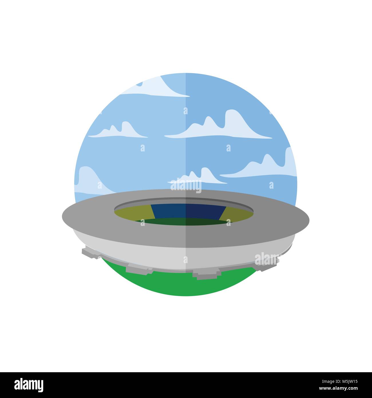 Great Stadium Scenery Vector Illustration Graphic Design Stock Vector ...