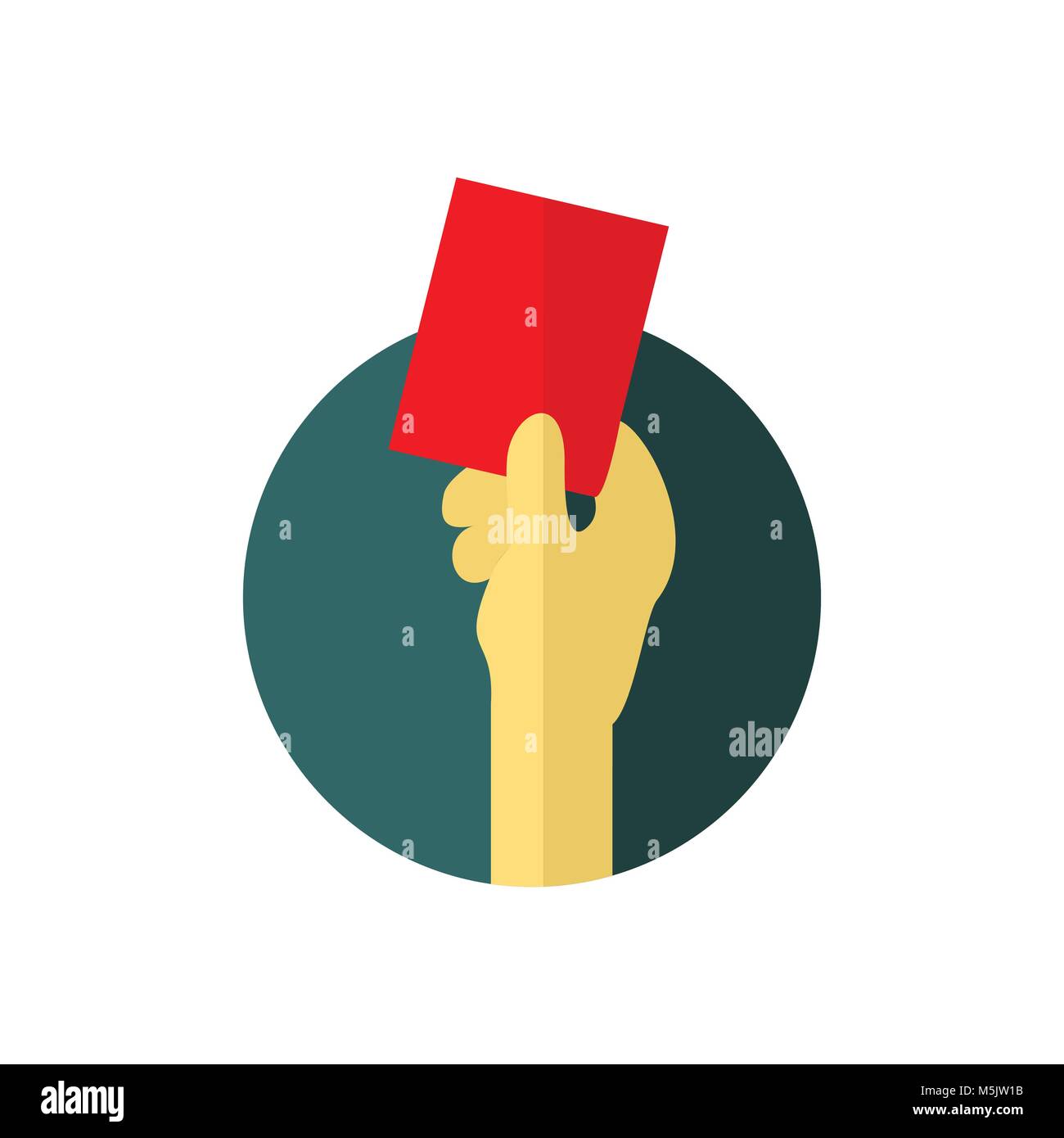 Red Card Warning Vector Illustration Graphic Design Stock Vector Image ...