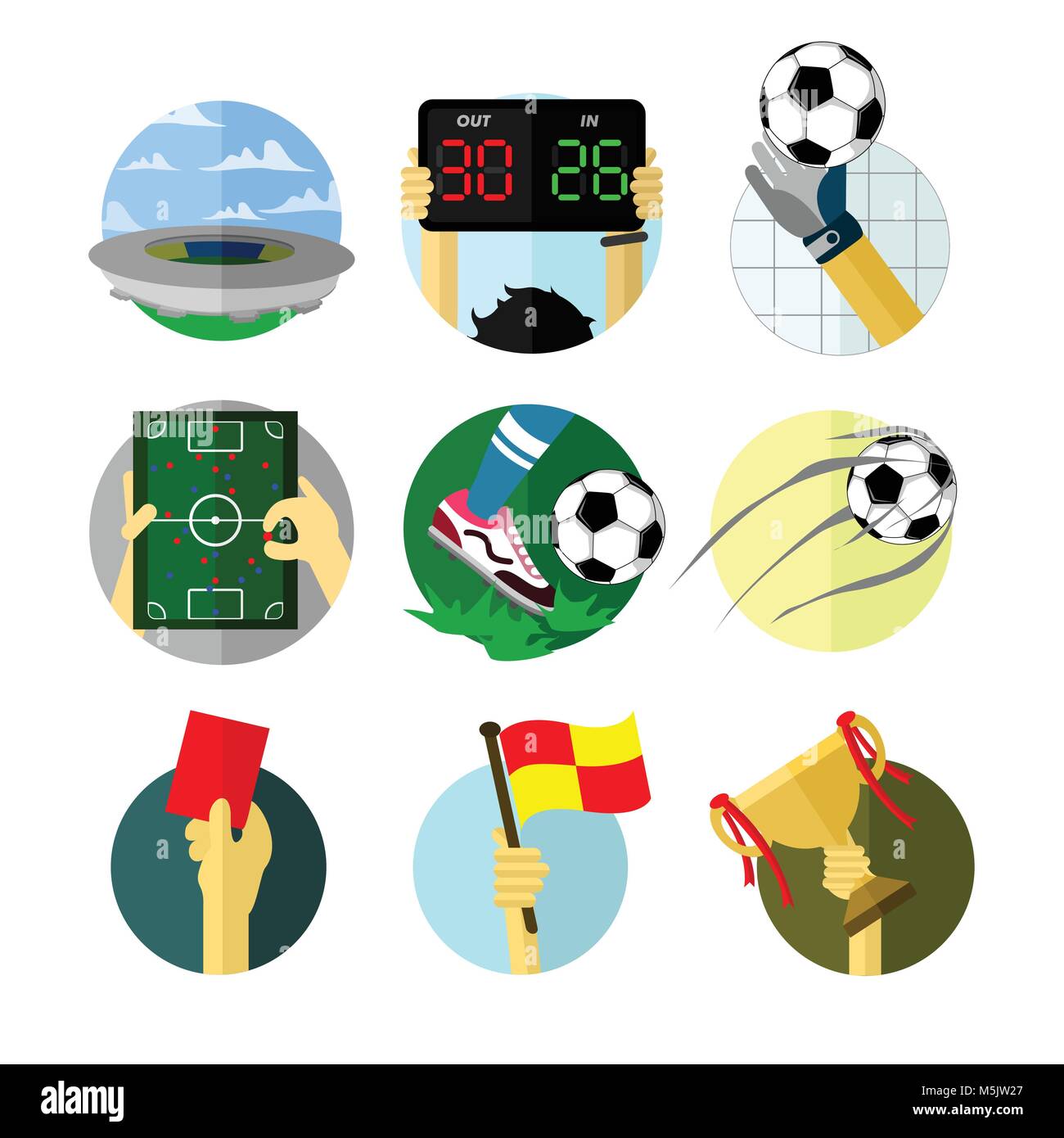Soccer game scene Stock Vector Images - Alamy