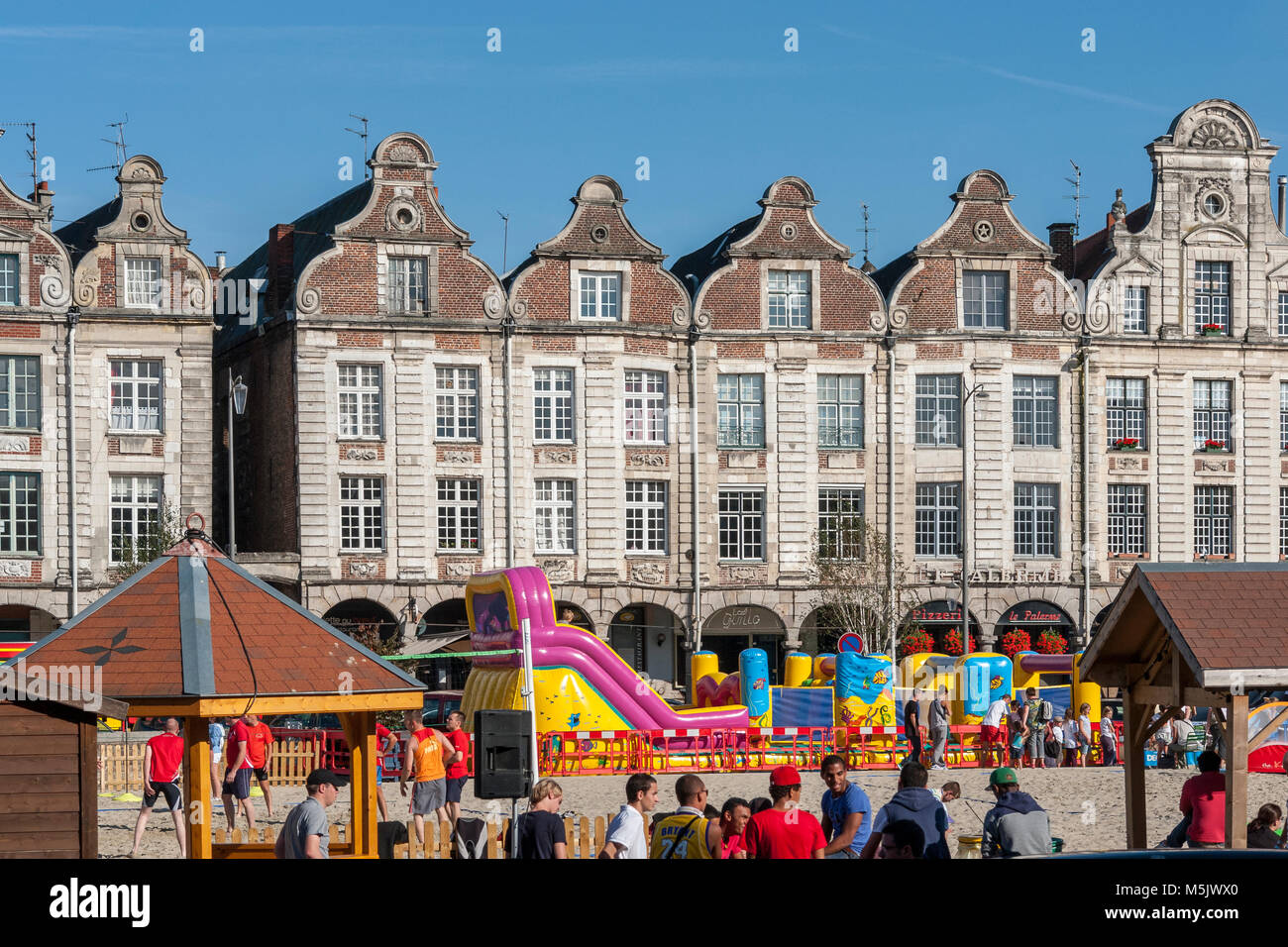 The Grand Place (Great Square) with Flemish Baroque architecture, Arras ...