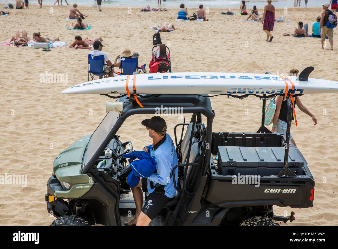 Lifesaver on Manly beach in Sydney,Australia Stock Photo - Alamy