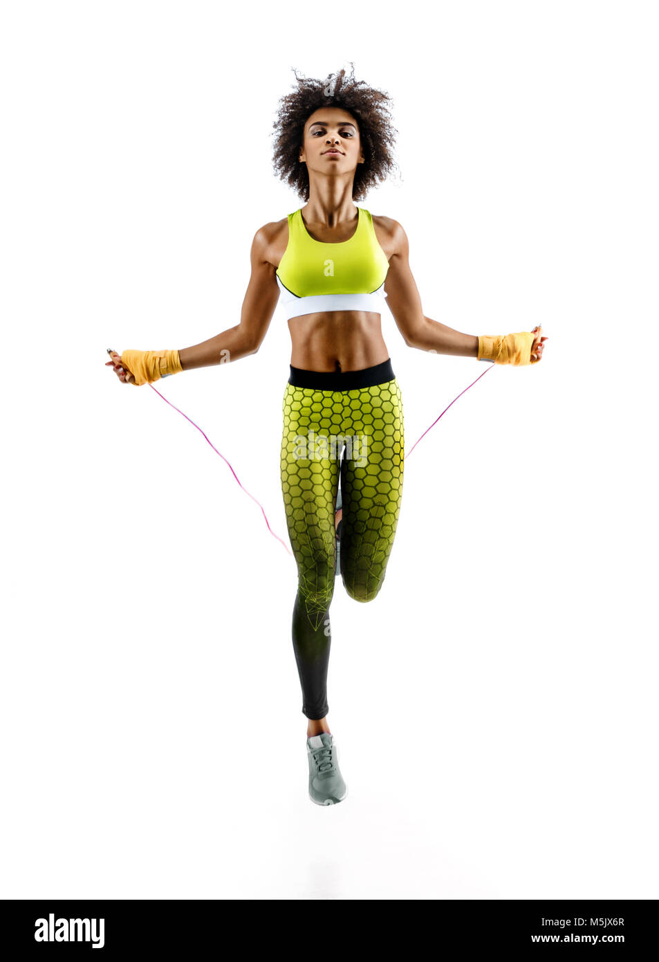 Girl skipping hi-res stock photography and images - Alamy