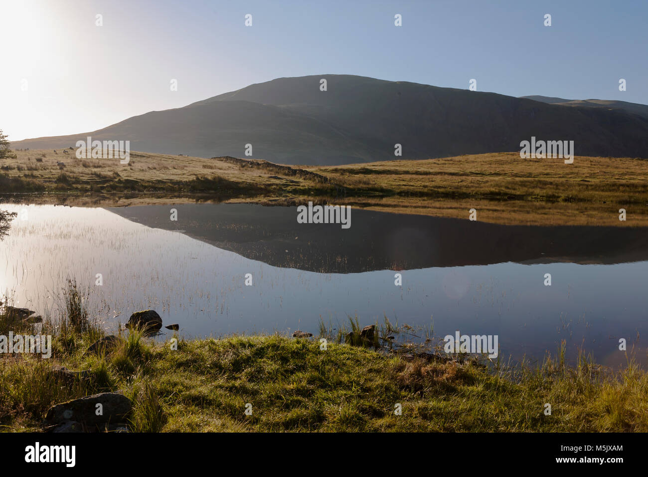 Tewet Tarn and St. John's-in-the-Vale, Lake District, Cumbria, England ...