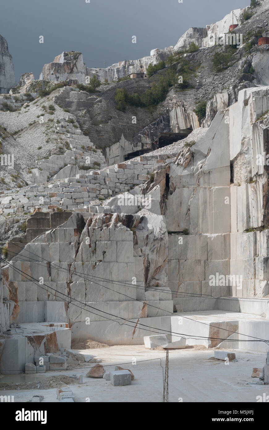 Marble quarry site of Carrara, Italy Stock Photo - Alamy