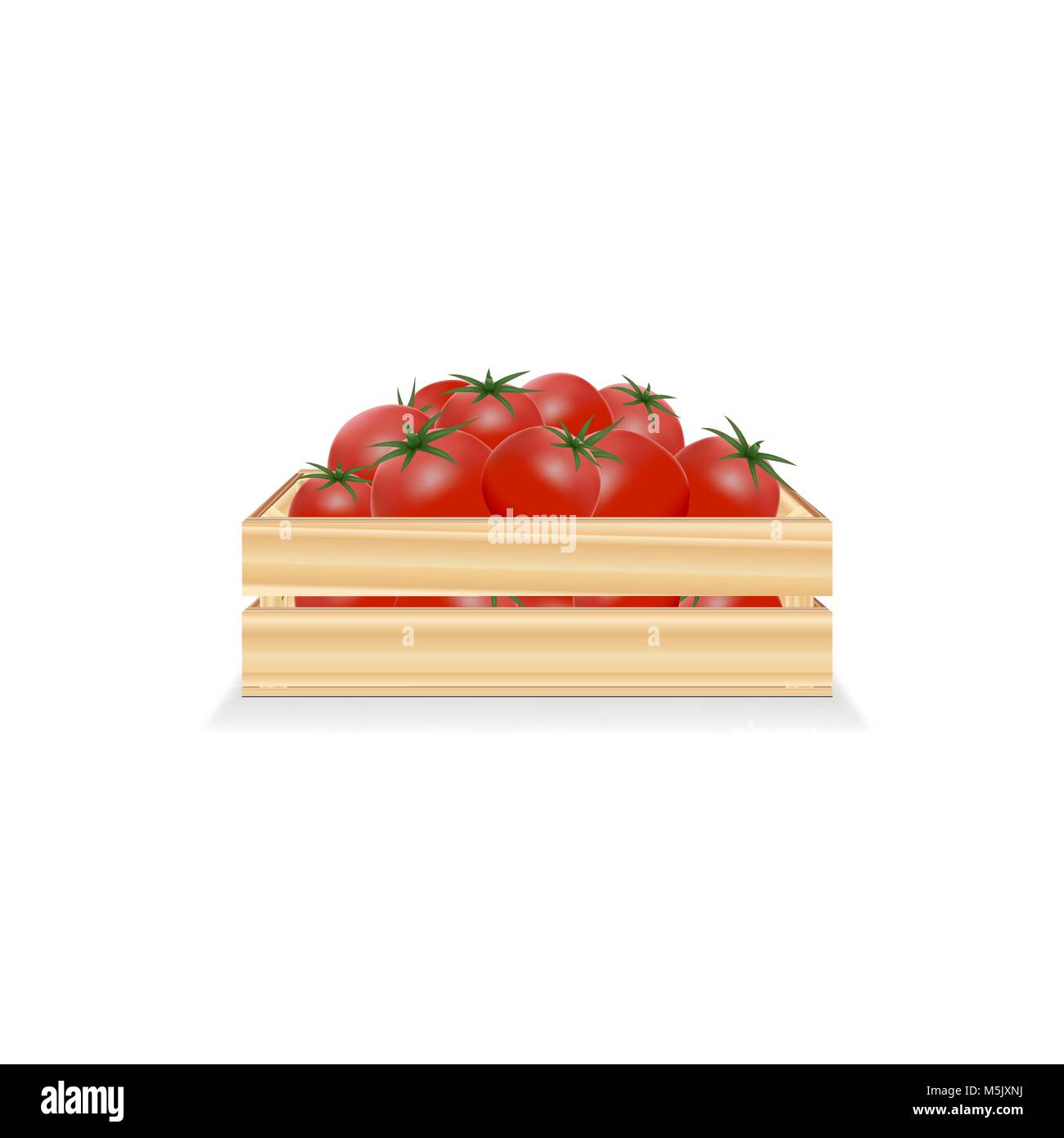 Box of tomatoes Stock Vector Image & Art - Alamy
