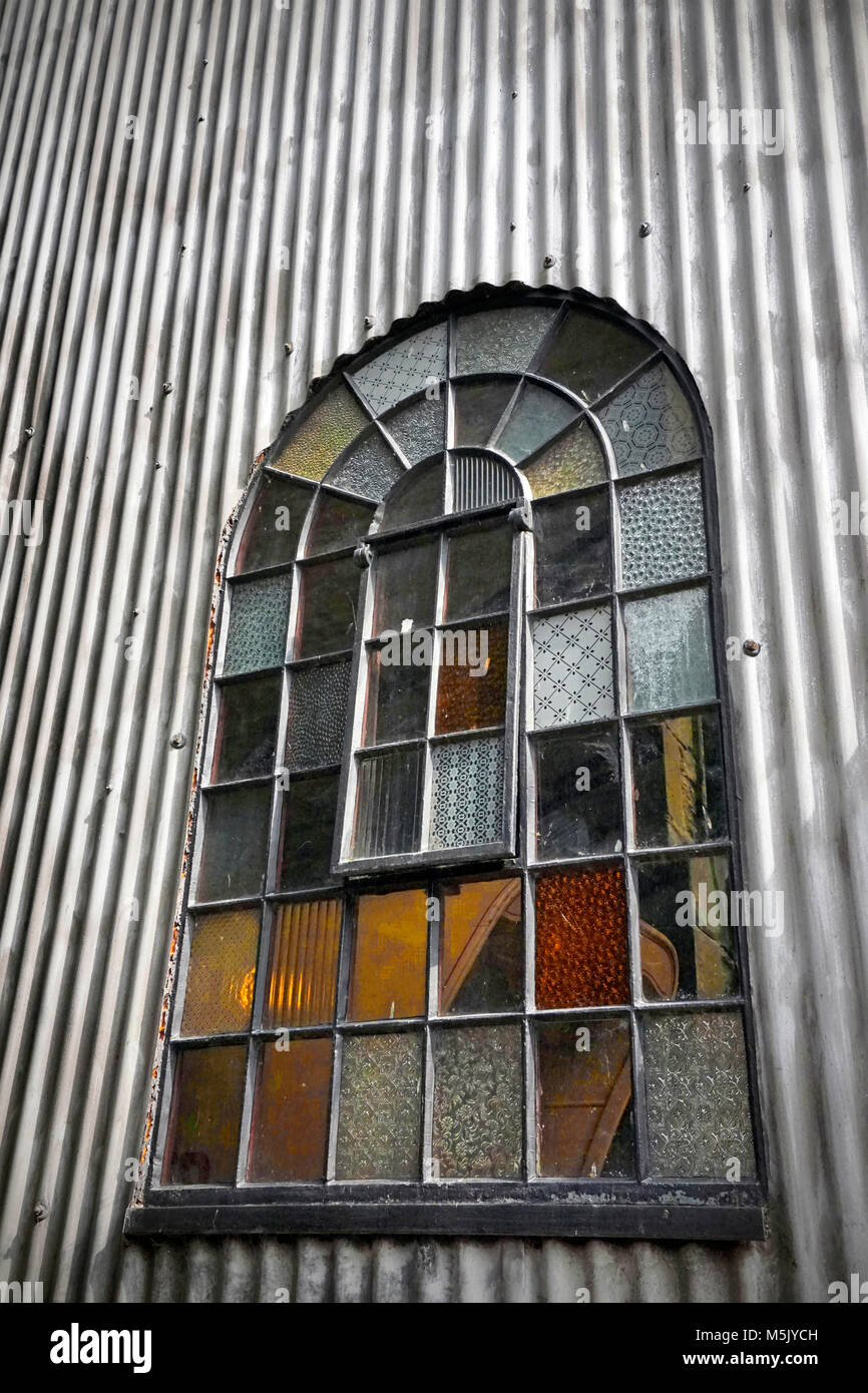 old multi glass window Stock Photo - Alamy
