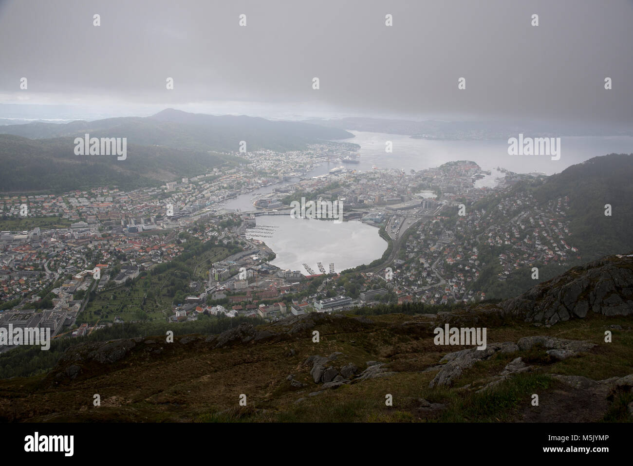 Ulriken is a 643 meter high mountain with impressive views to the ...