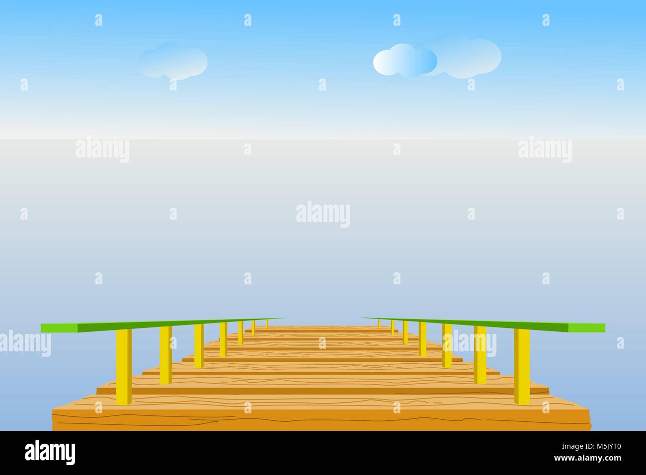 Perspective view pier Stock Vector Images - Alamy