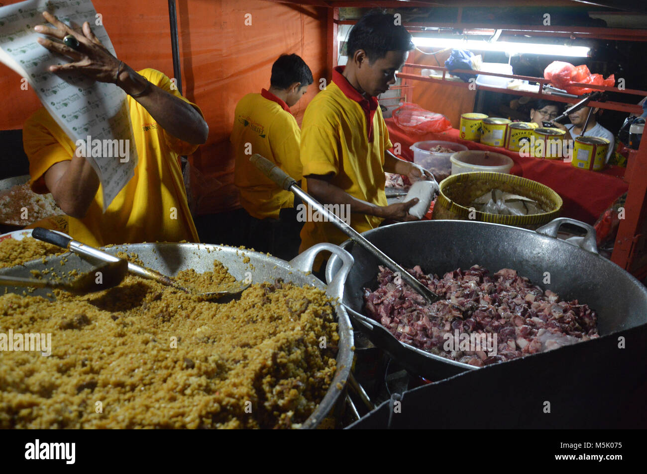 JAKARTA, INDONESIA. August, 21, 2016.Nasi Goreng Kambiing or goat fried ...