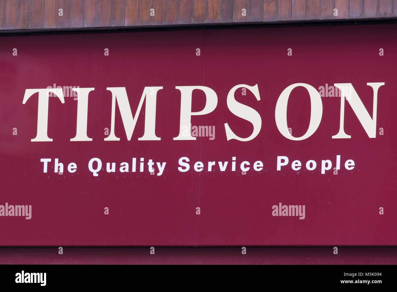 Timpson logo hi-res stock photography and images - Alamy