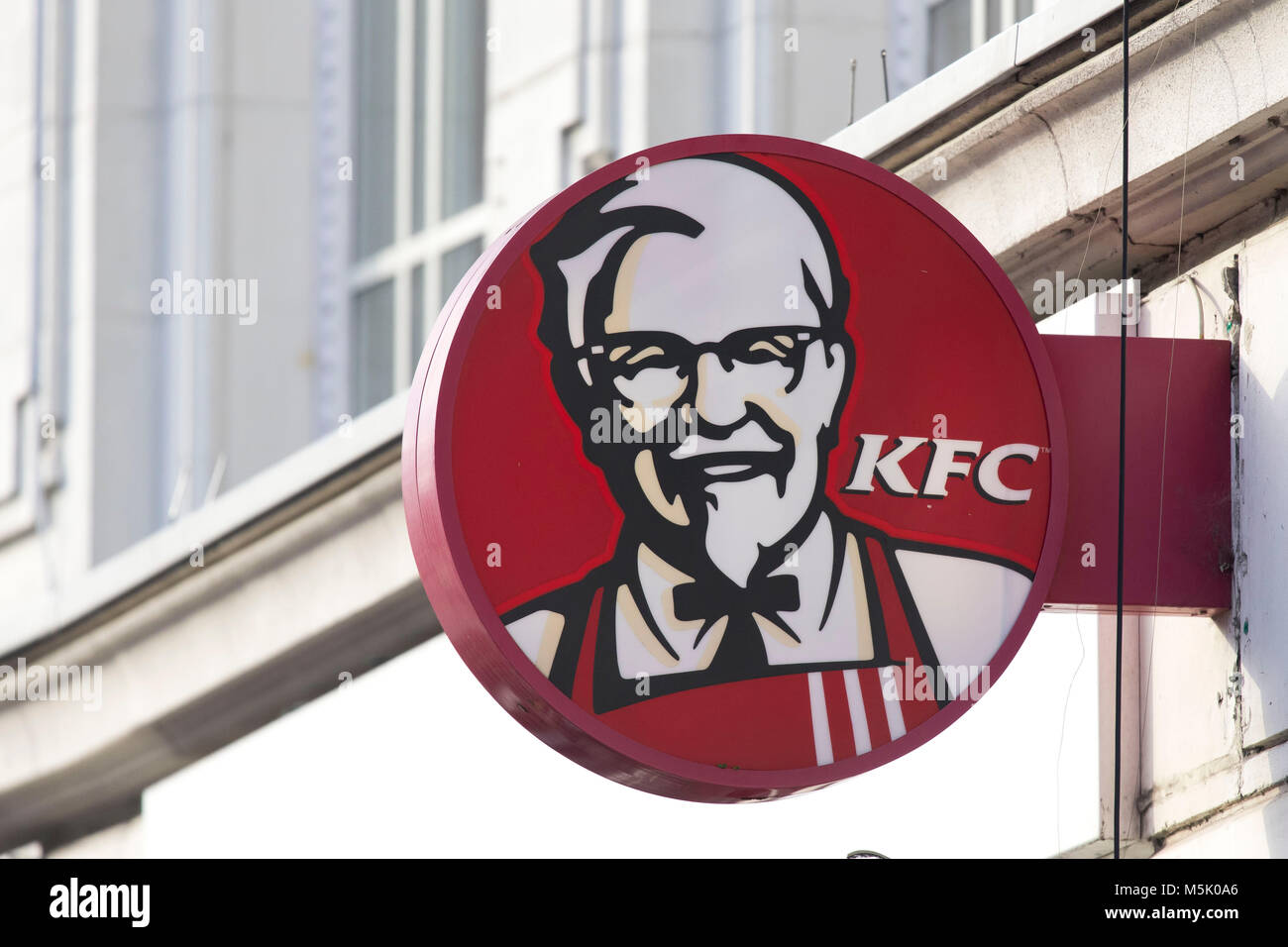 KFC restaurant store sign Stock Photo - Alamy