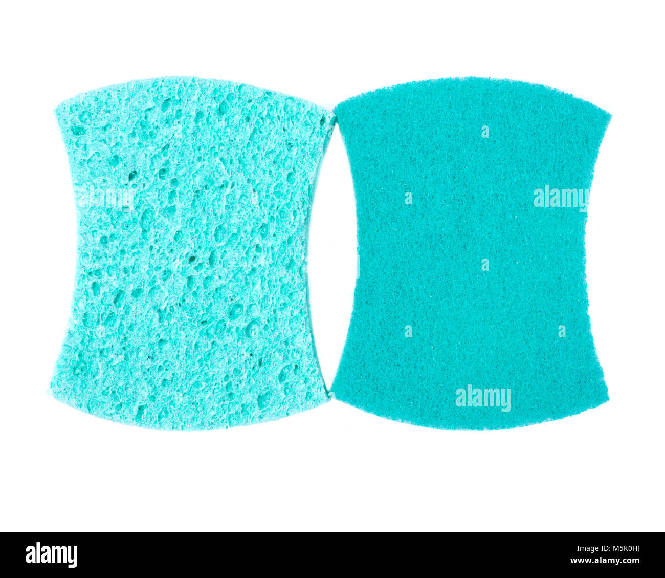 Green non scratch scrubbing sponge isolated on white background Stock ...