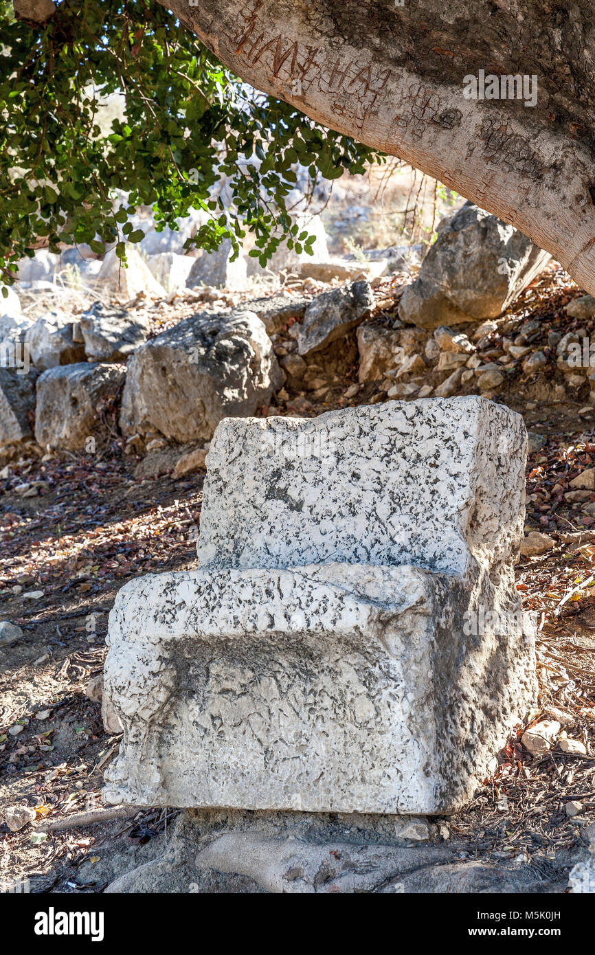 Turkey, the ancient city of Letoon is located in Fethiye Stock Photo ...