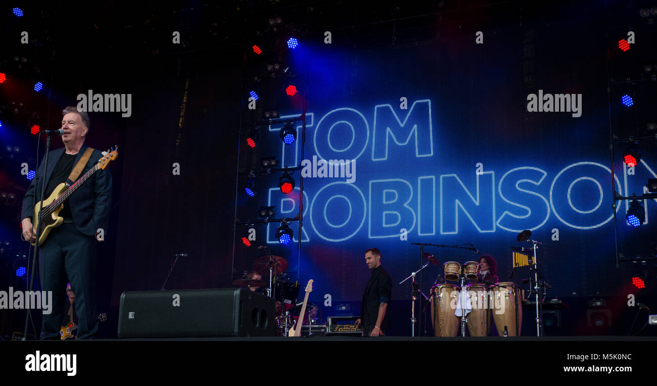 Tom robinson with banner on stage hi-res stock photography and images ...