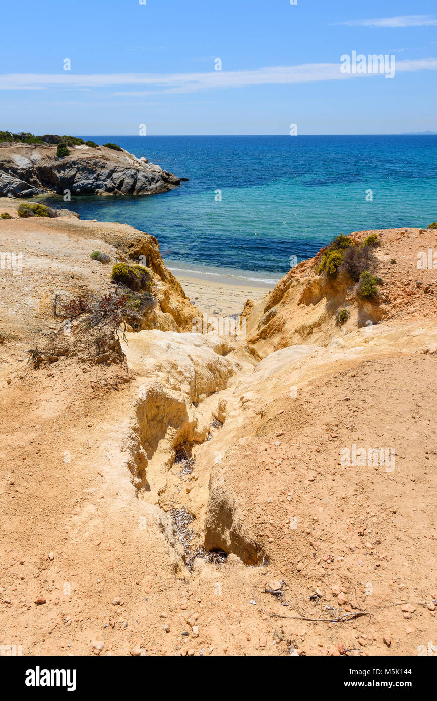 Beautiful coast of Naxos island near Aliko beach. Cyclades, Greece ...