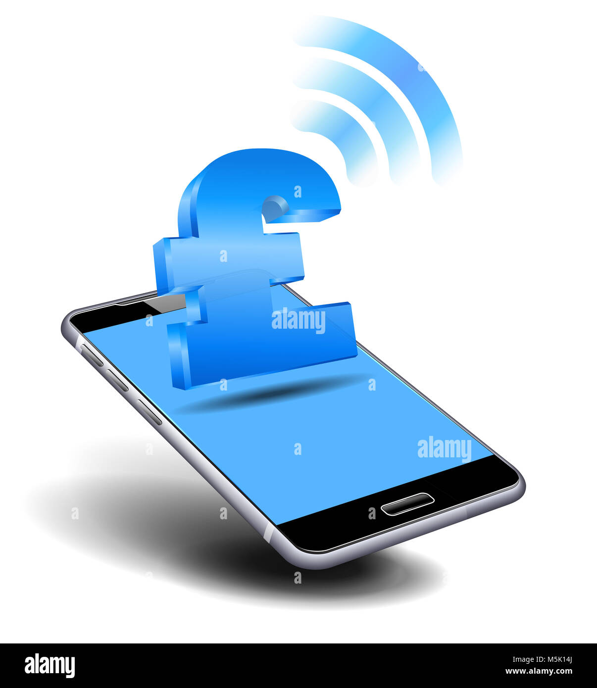 Pay Cash by Mobile, Smart Phone Cell Mobile tariff and payment concept ...