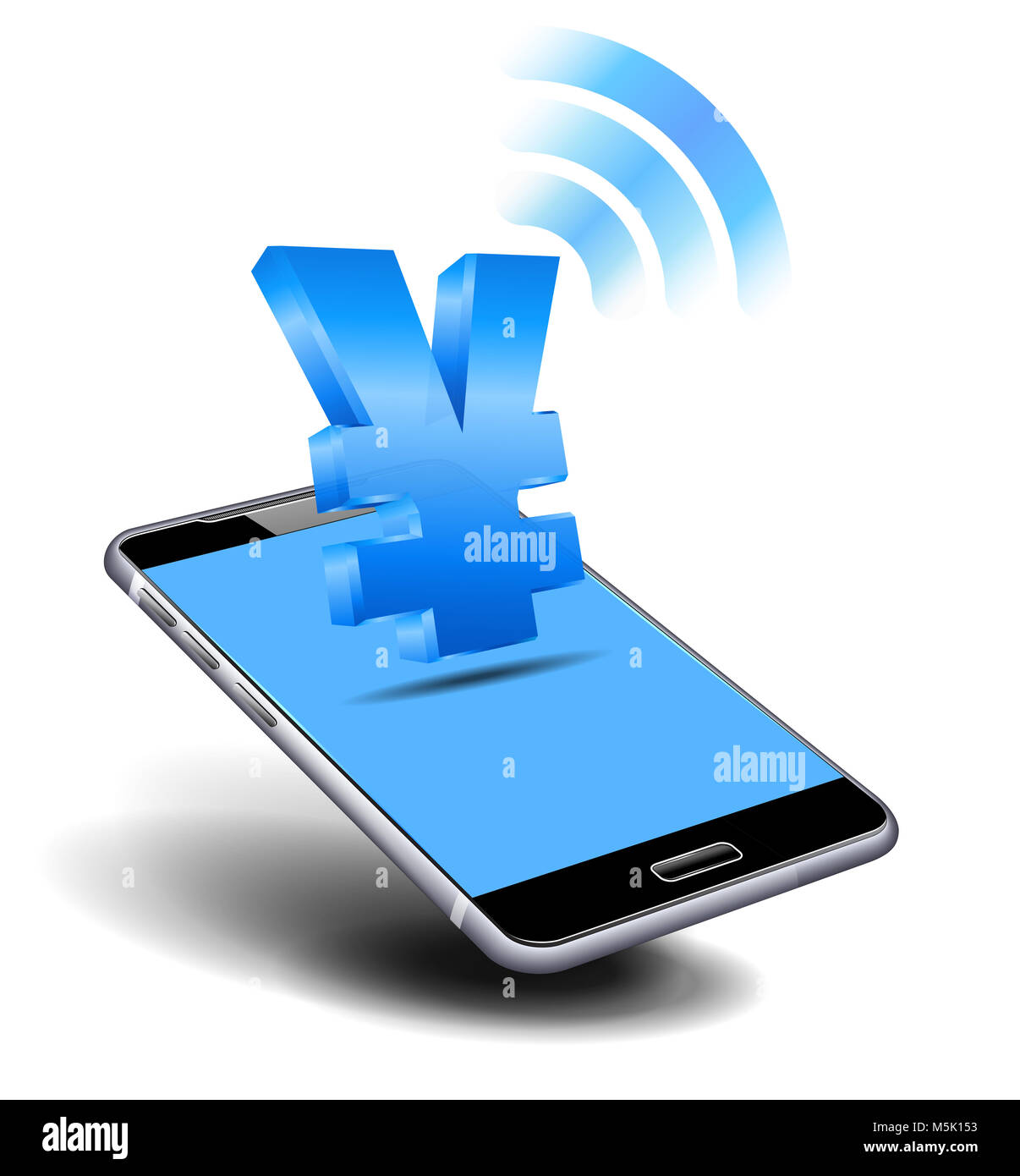 Mobile tariff and payment concept with money symbol Pay Cash by Cell ...