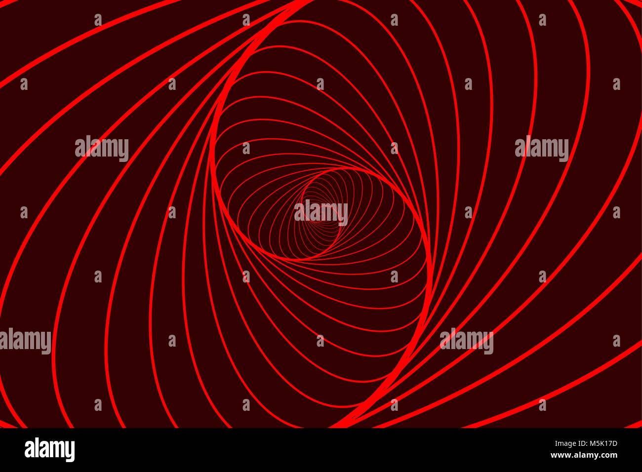 Rotating concentric ellipse, Ellipse optical illusion pattern - red ...