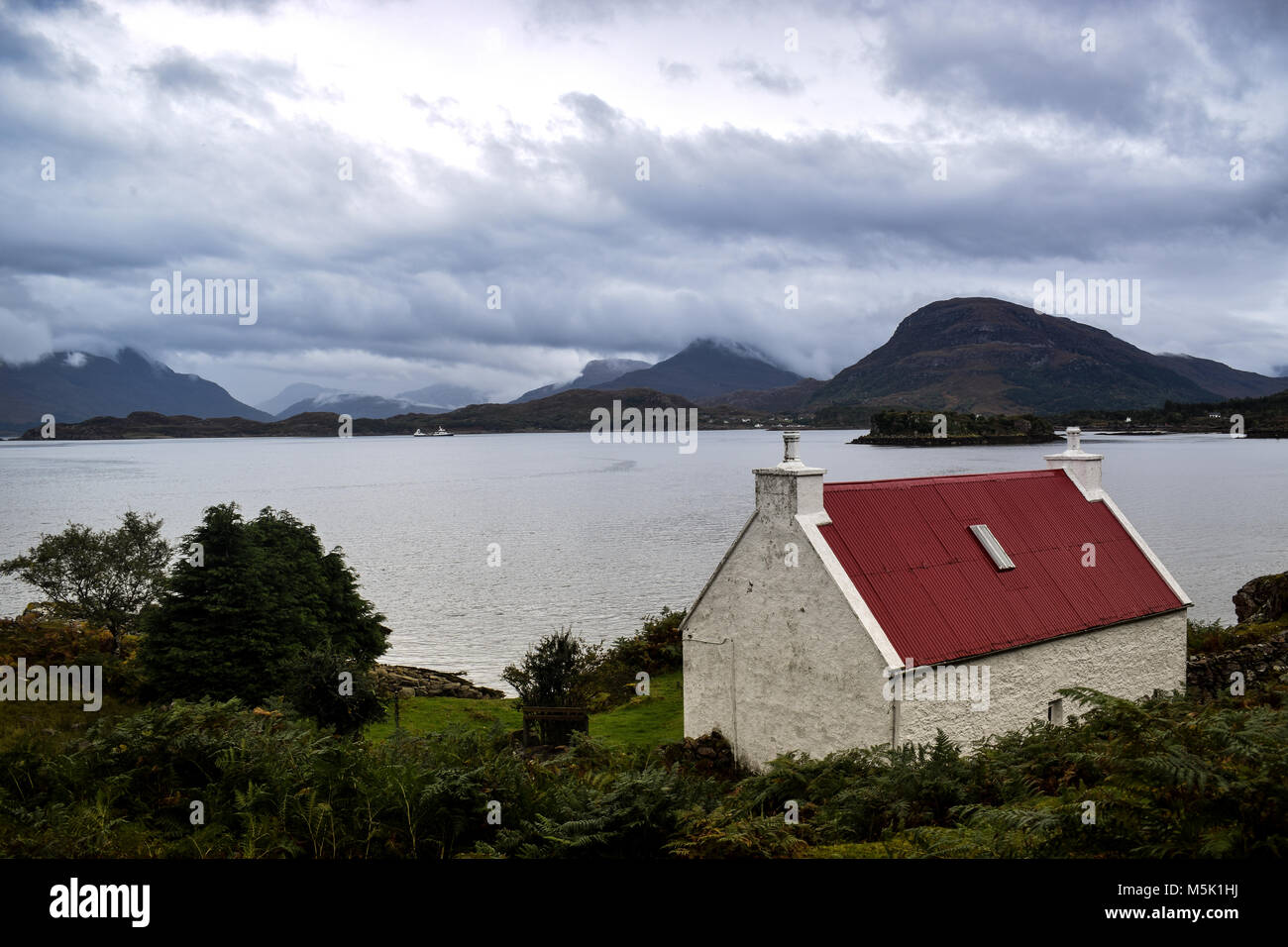 House overlooking Loch Torridon Stock Photo - Alamy
