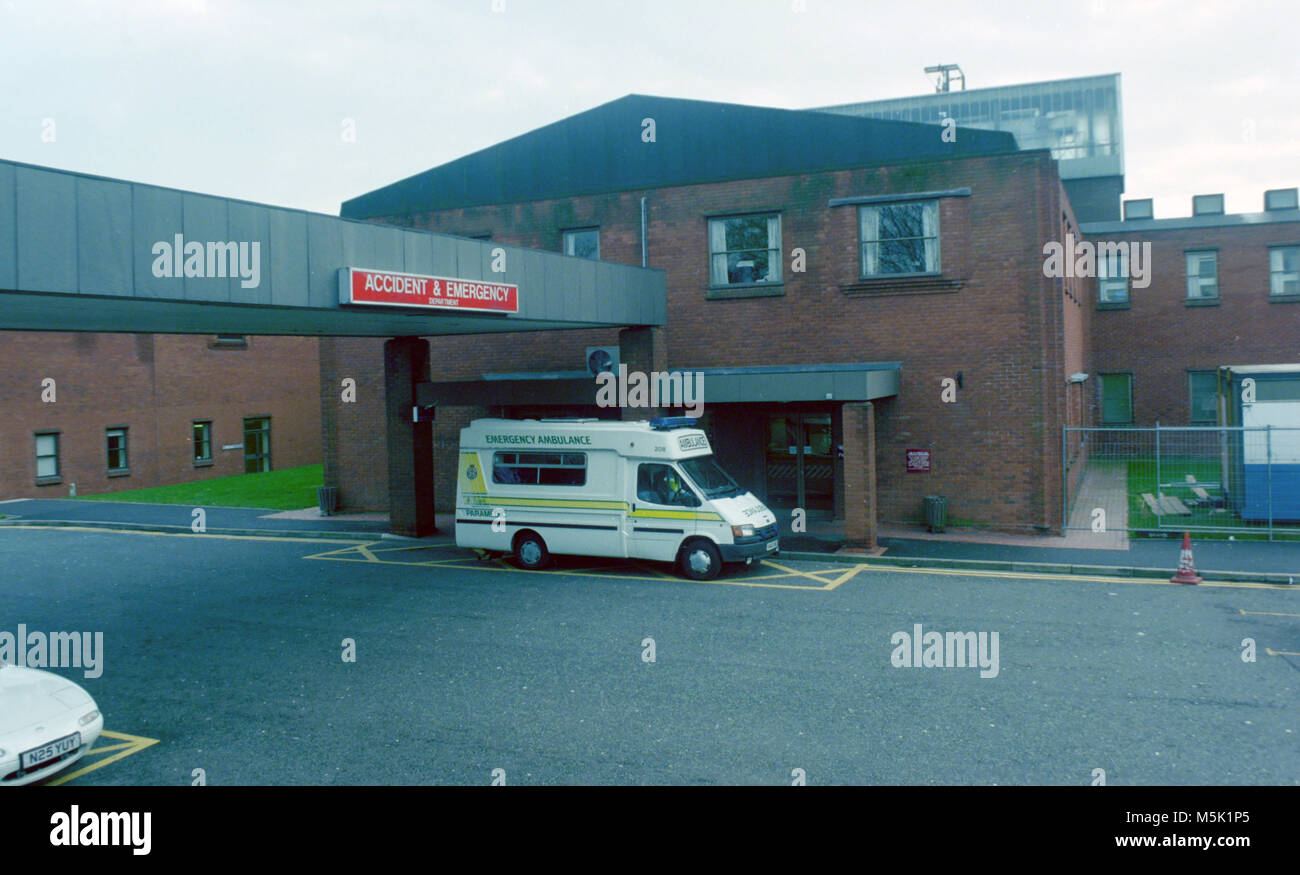 Accident and Emergency at The Alexandra Hospital, Redditch, circa 1998 ...