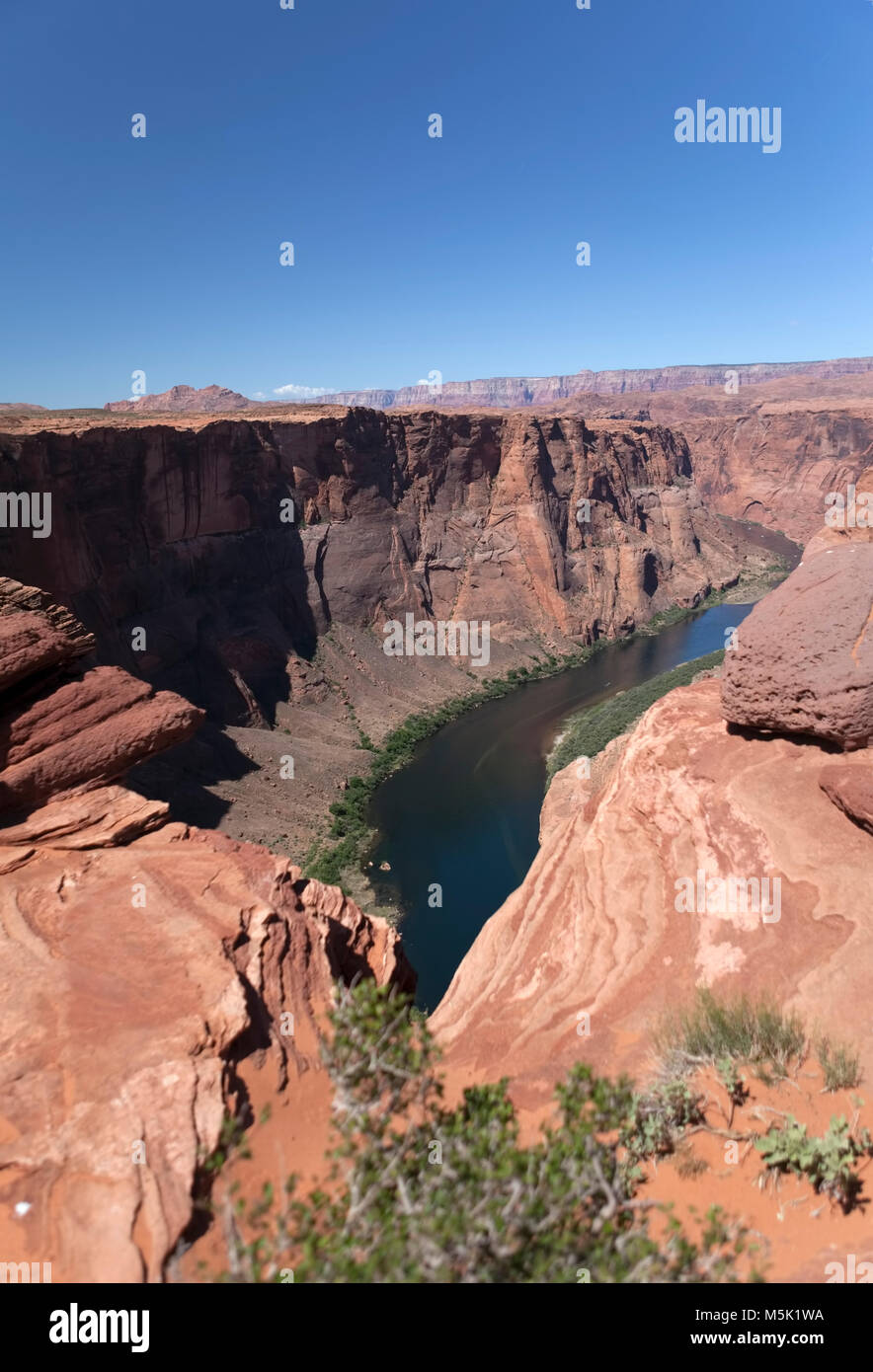 View of the Colorado River in Glen Canyon National Park, Utah, United ...
