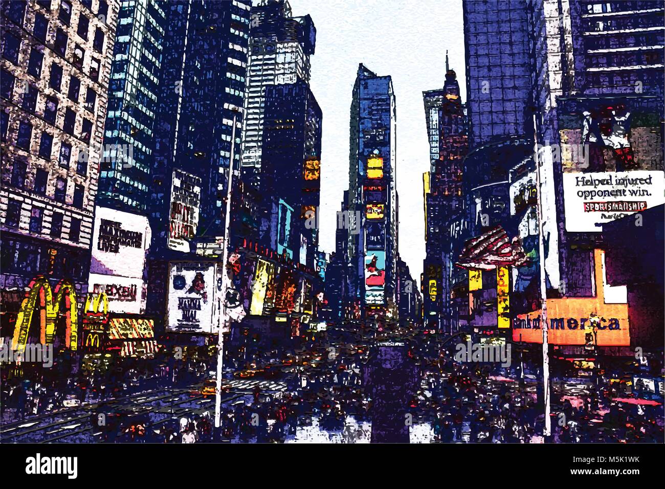 Busy public square Stock Vector Images - Alamy