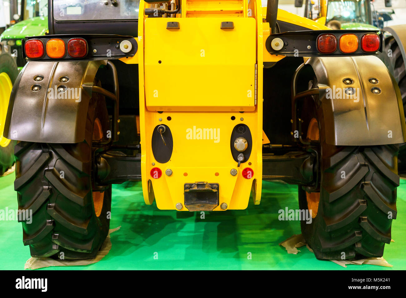 Modern Tractor Close-Up Stock Photo - Alamy