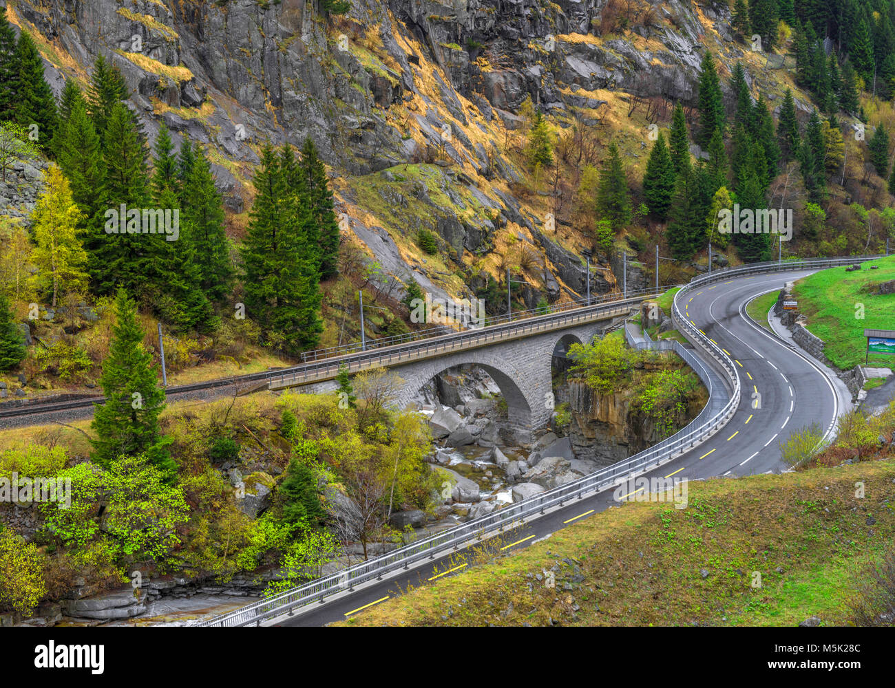 Traveling along Simplon Pass. Switzerland Stock Photo - Alamy