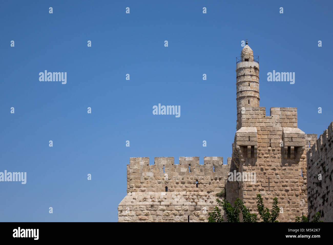 Tower of david museum of the history of jerusalem hi-res stock ...