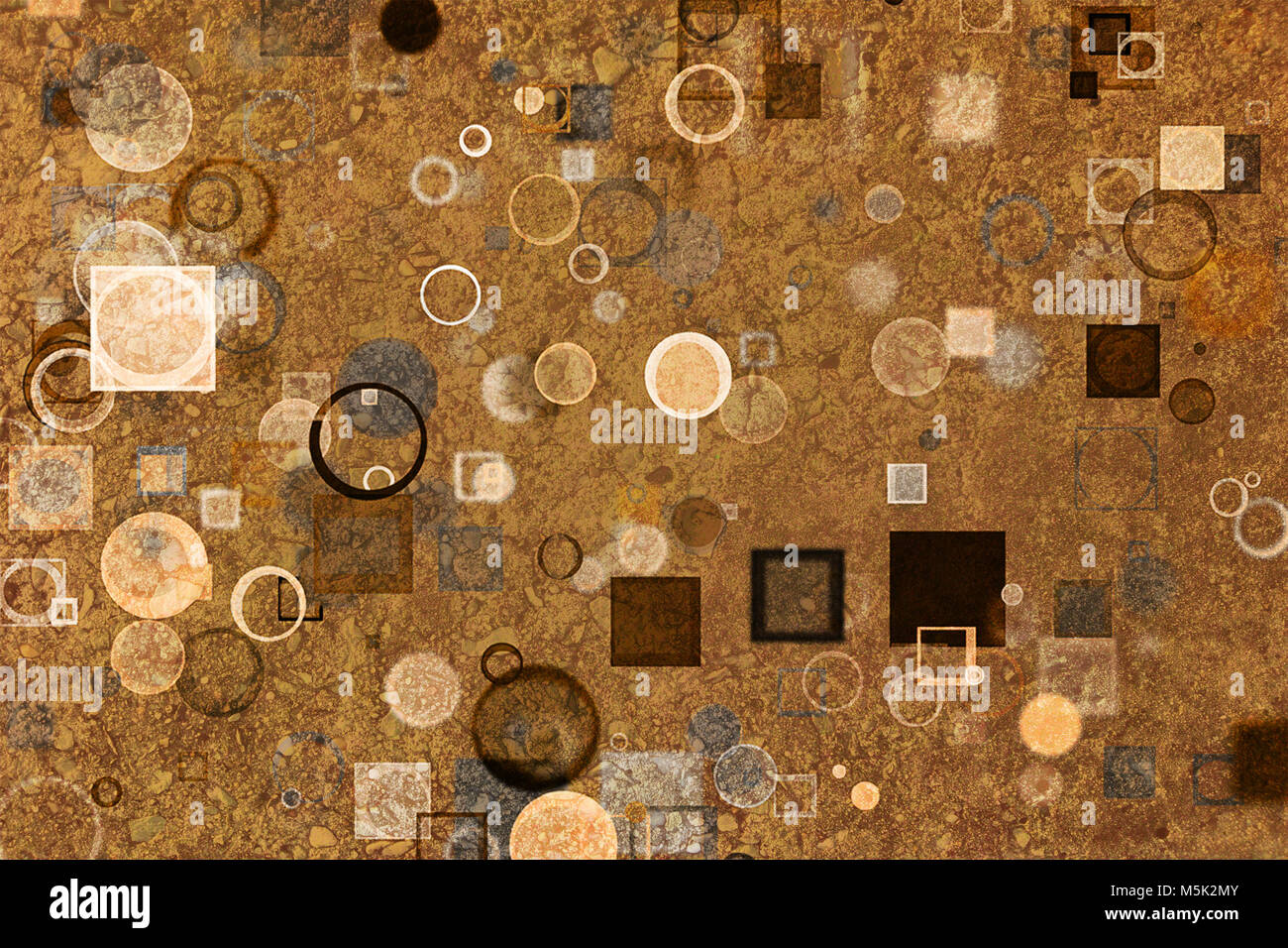 Random circle, square & rectangle shape, digital generative art for ...