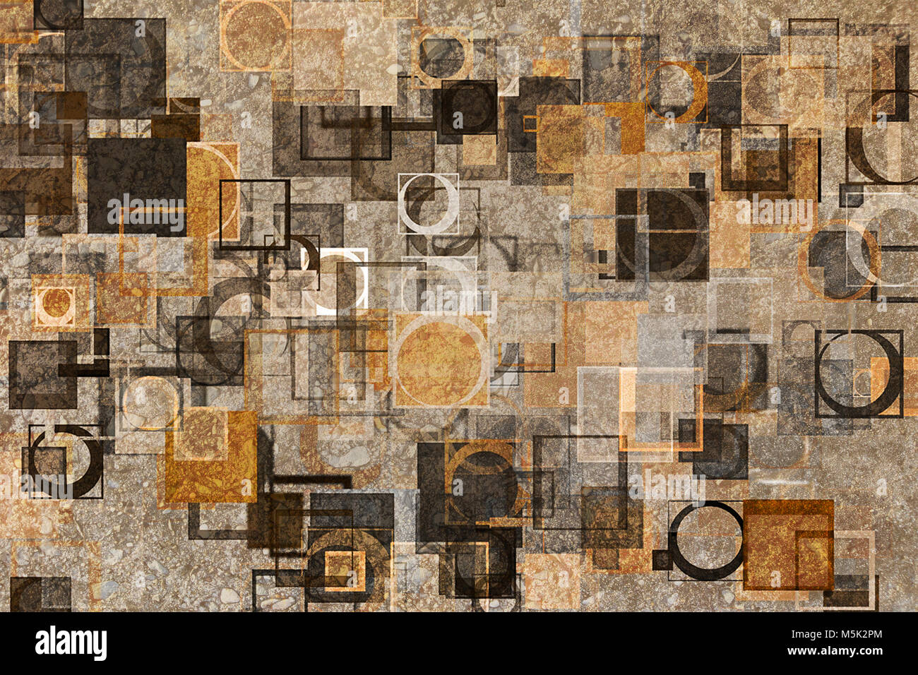 Random square shape, digital generative art for design texture ...