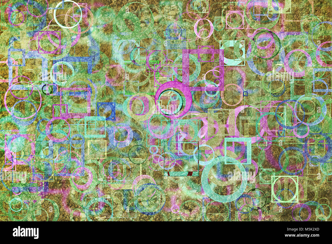 Random circle, square & rectangle shape, digital generative art for ...