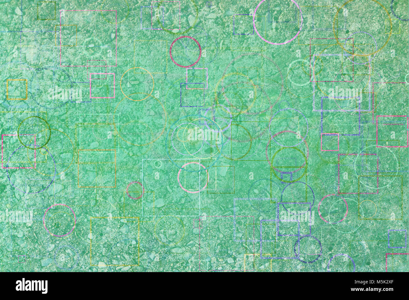 Random circle, square & rectangle shape, digital generative art for ...