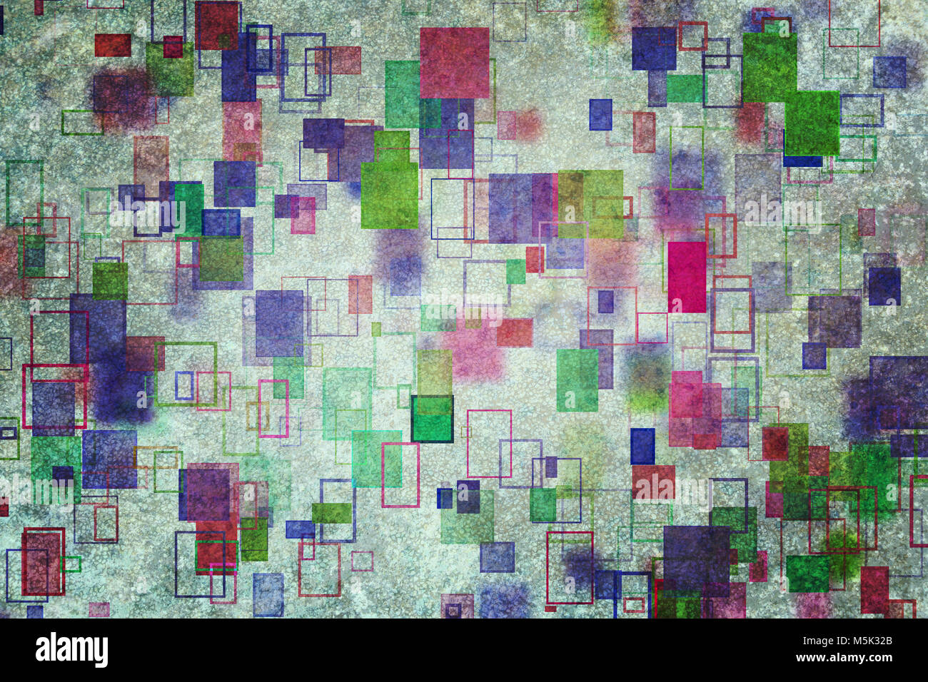 Random square & rectangle shape, digital generative art for design ...