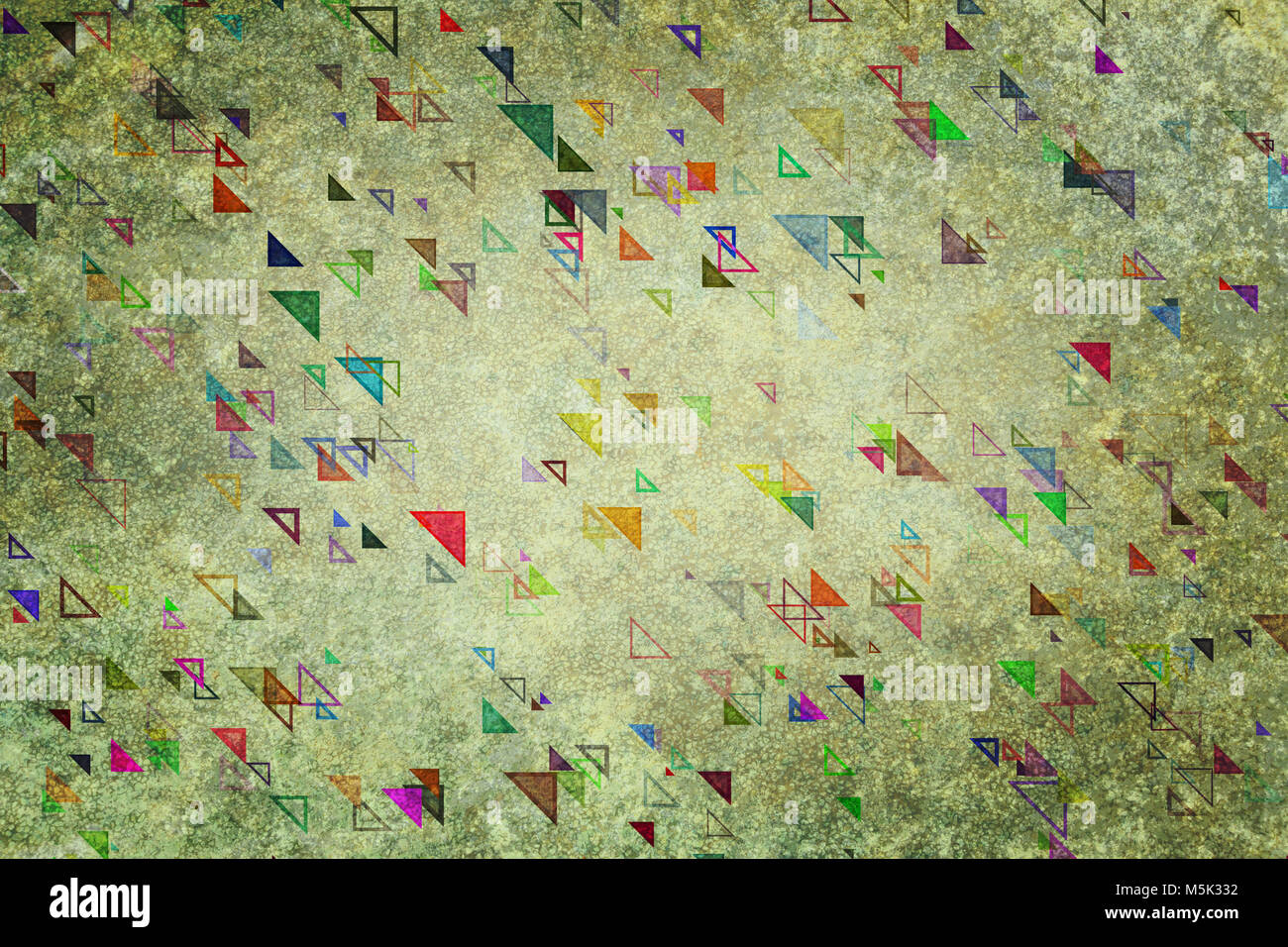 Random triangle shape, digital generative art for design texture ...