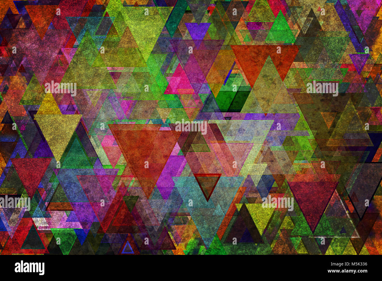Random triangle shape, digital generative art for design texture ...