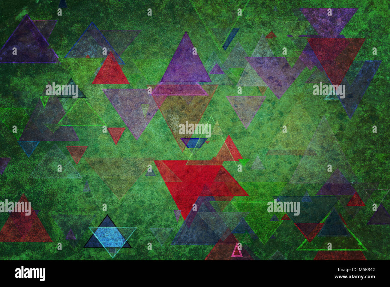 Random triangle shape, digital generative art for design texture ...