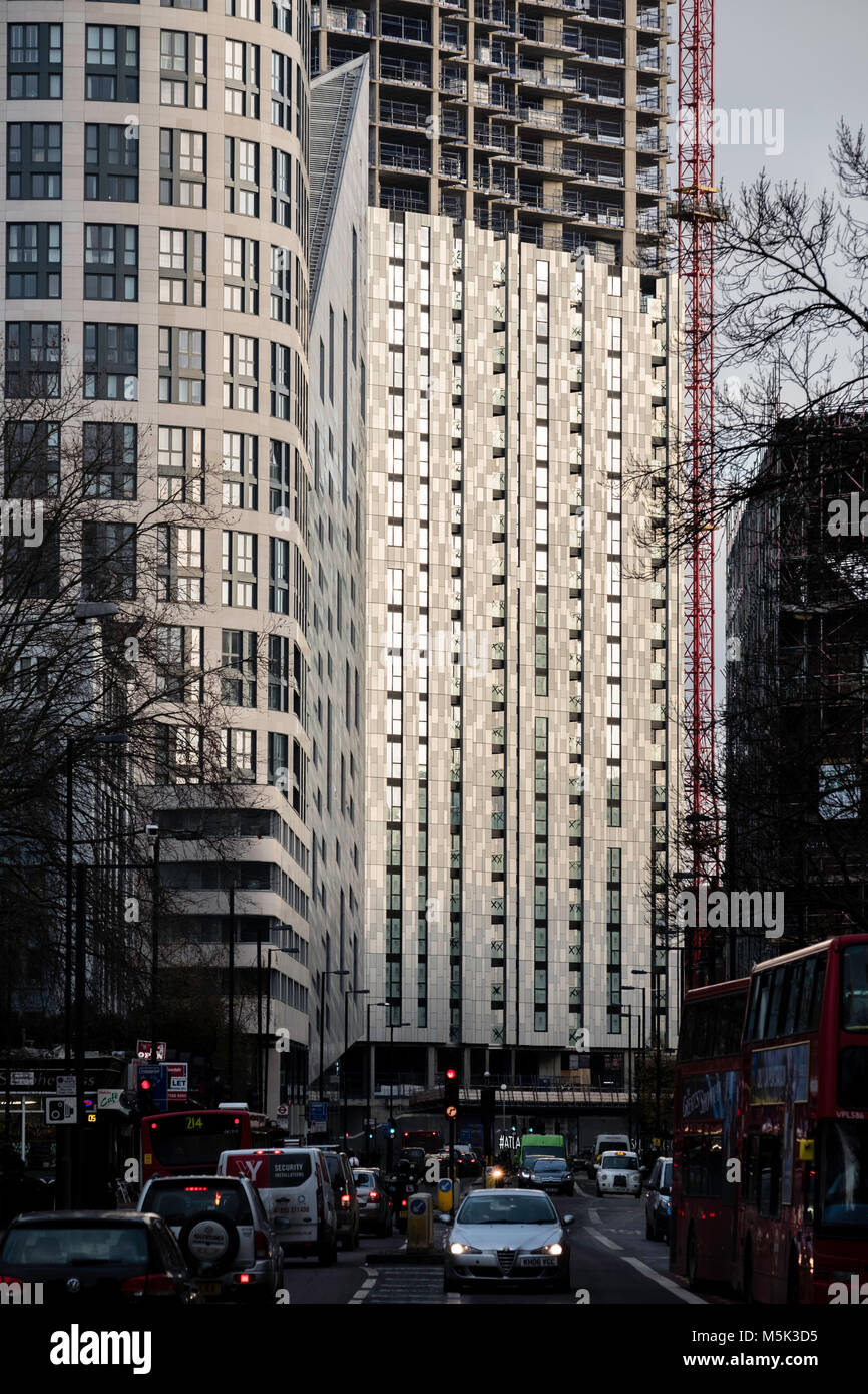 Modern architecture on City Road, London, United Kingdom Stock Photo ...